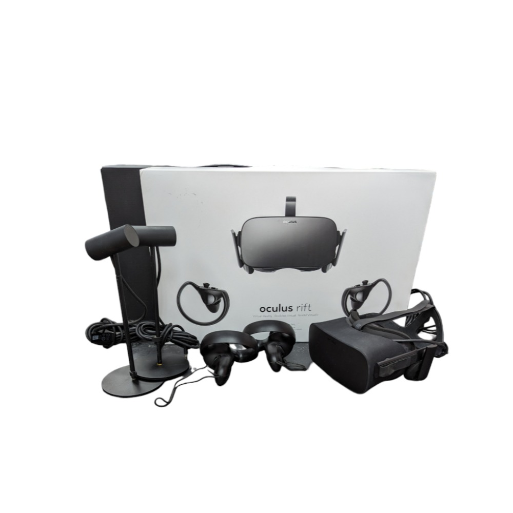 Pre-owned Oculus Rift CV1 and touch controllers, 2 Sensors - Own4Less